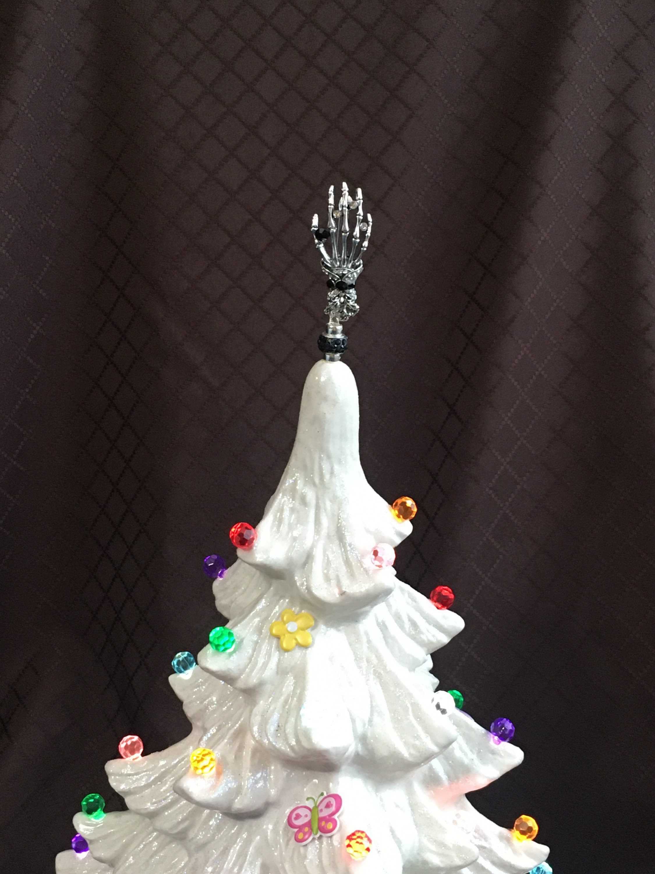 Skeletal Hand Halloweentopper for Ceramic Trees - Etsy
