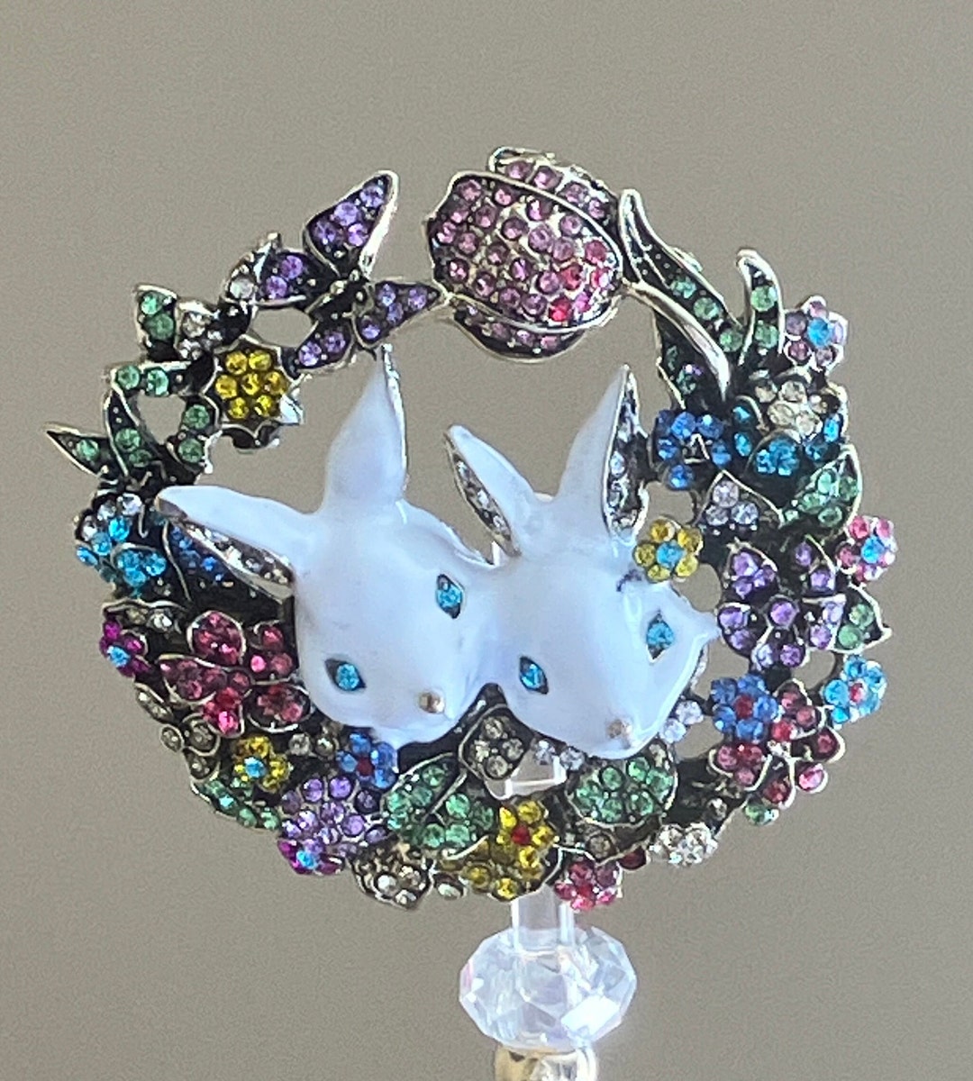 Large Easter Bunny Topper for Ceramic Tree 1/8 Stem - Etsy