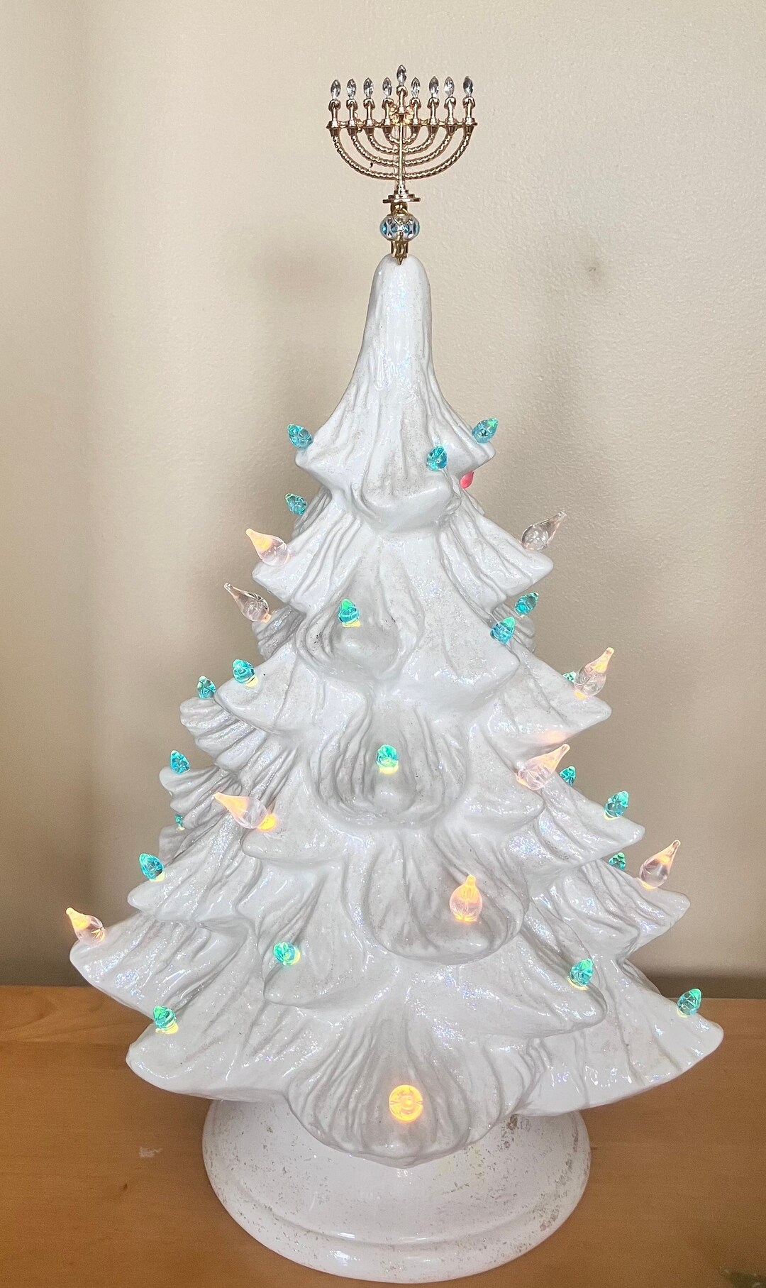 Menorah Topper for Ceramic Trees - Etsy