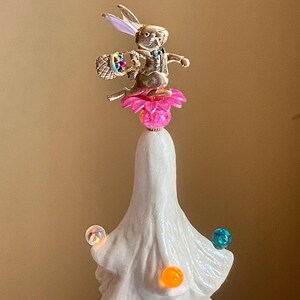 Easter Bunny W/flower Topper for Ceramic Tree - Etsy