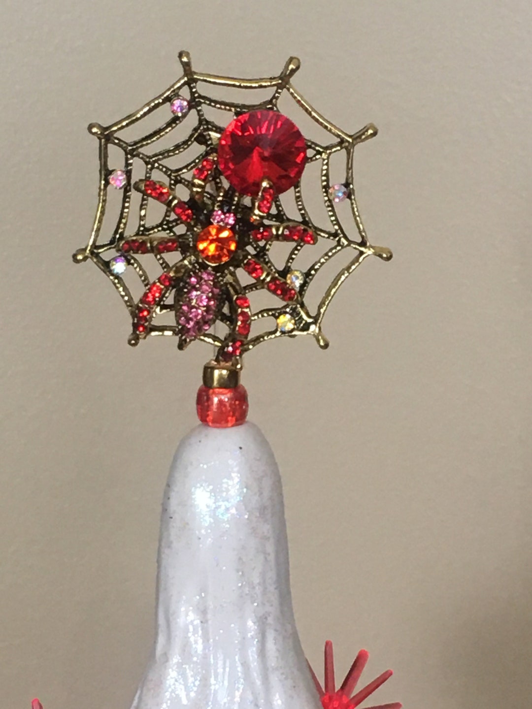 Spider Web Topper for Ceramic Trees - Etsy