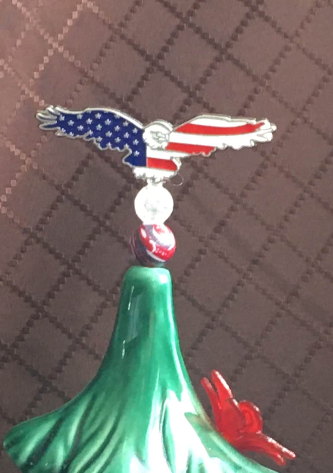 Slender Stem 1/16, 2MM Eagle U.S. Flag Topper for Smaller Ceramic Trees ...