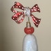 Red Ribbon Topper for Ceramic Trees - Etsy