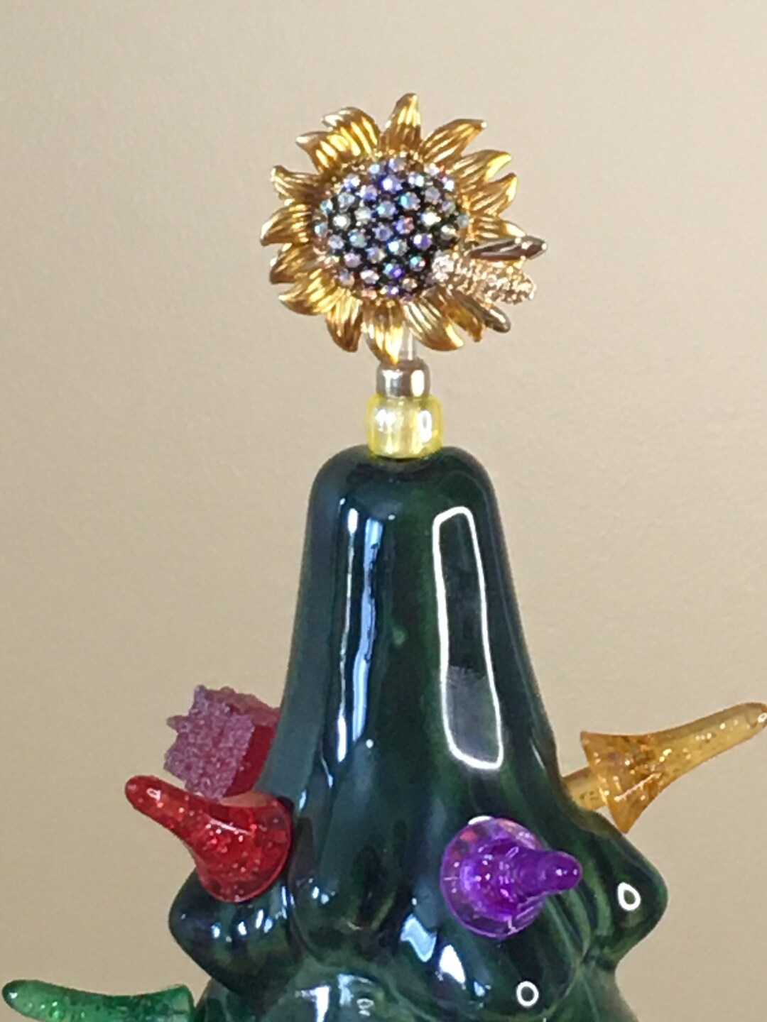 Sunflower and Bumblebee Tree Topper for Ceramic Trees - Etsy