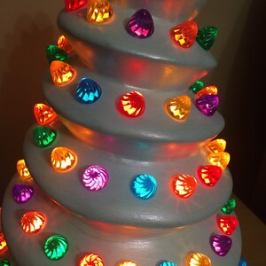 Swirl Gumdrop Jewel Tone Bulbs for Ceramic Trees, New - Etsy