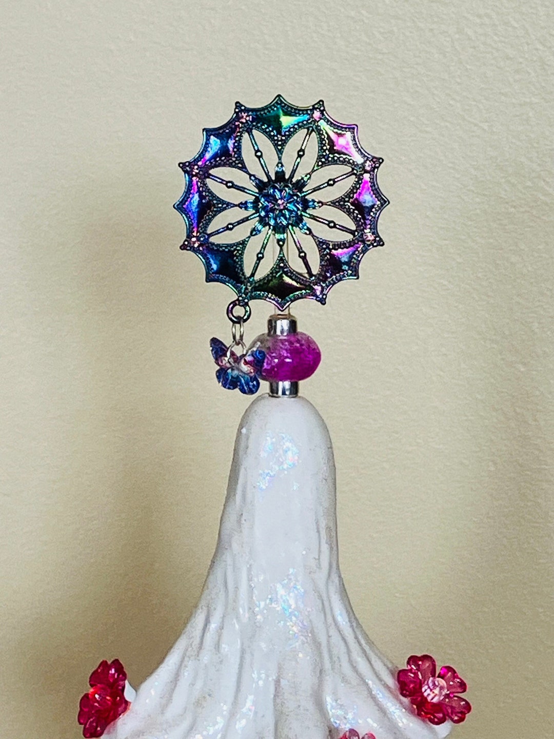 Iridescent Swirl Topper for Ceramic Trees - Etsy