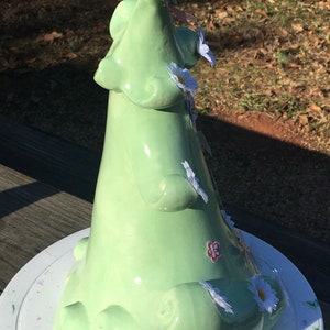 Ceramic Jolly Tree, Finished Spring Green W/spring Decor Ready to Ship ...