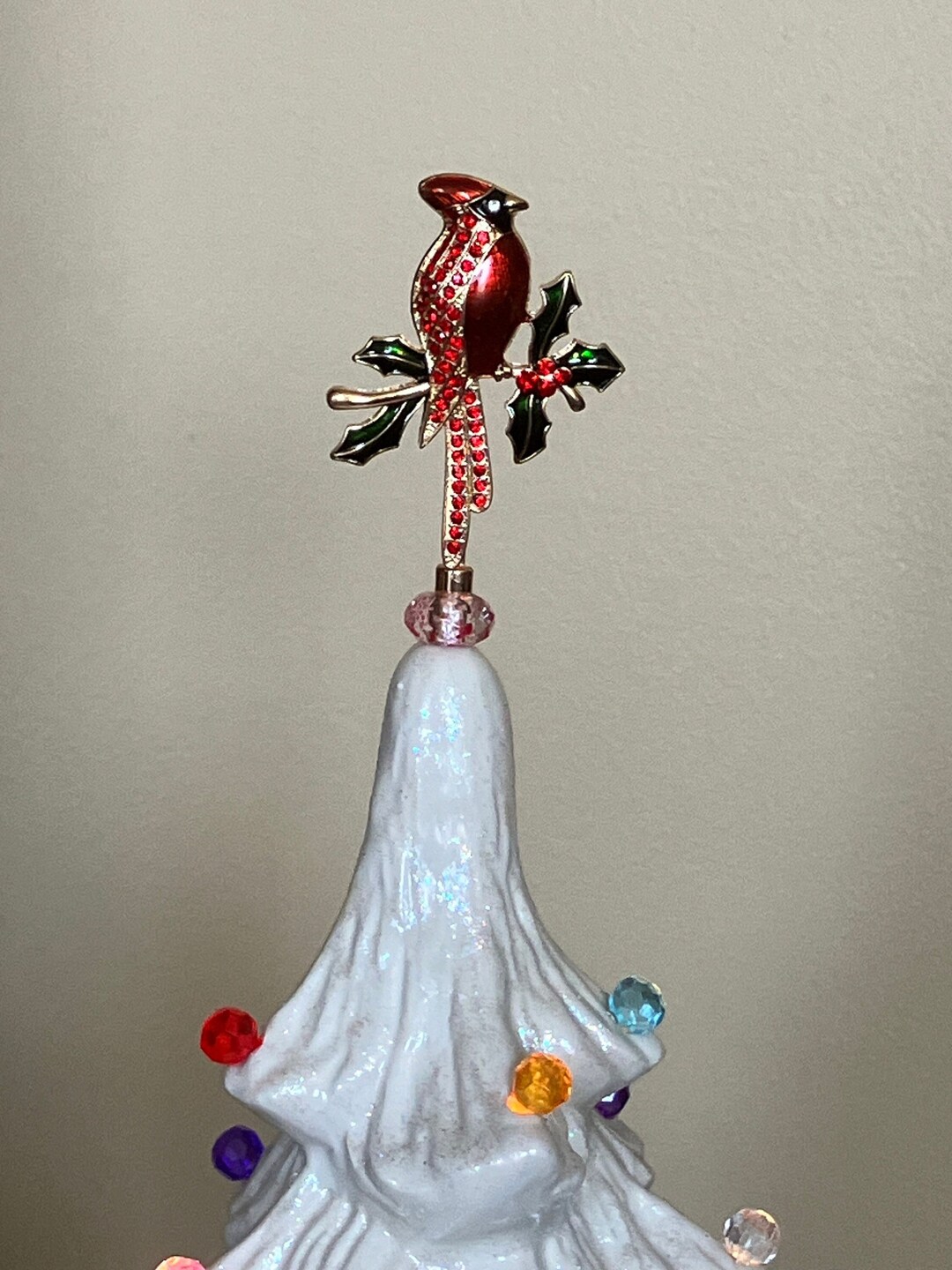 Cardinal 2 Topper for Ceramic Trees - Etsy