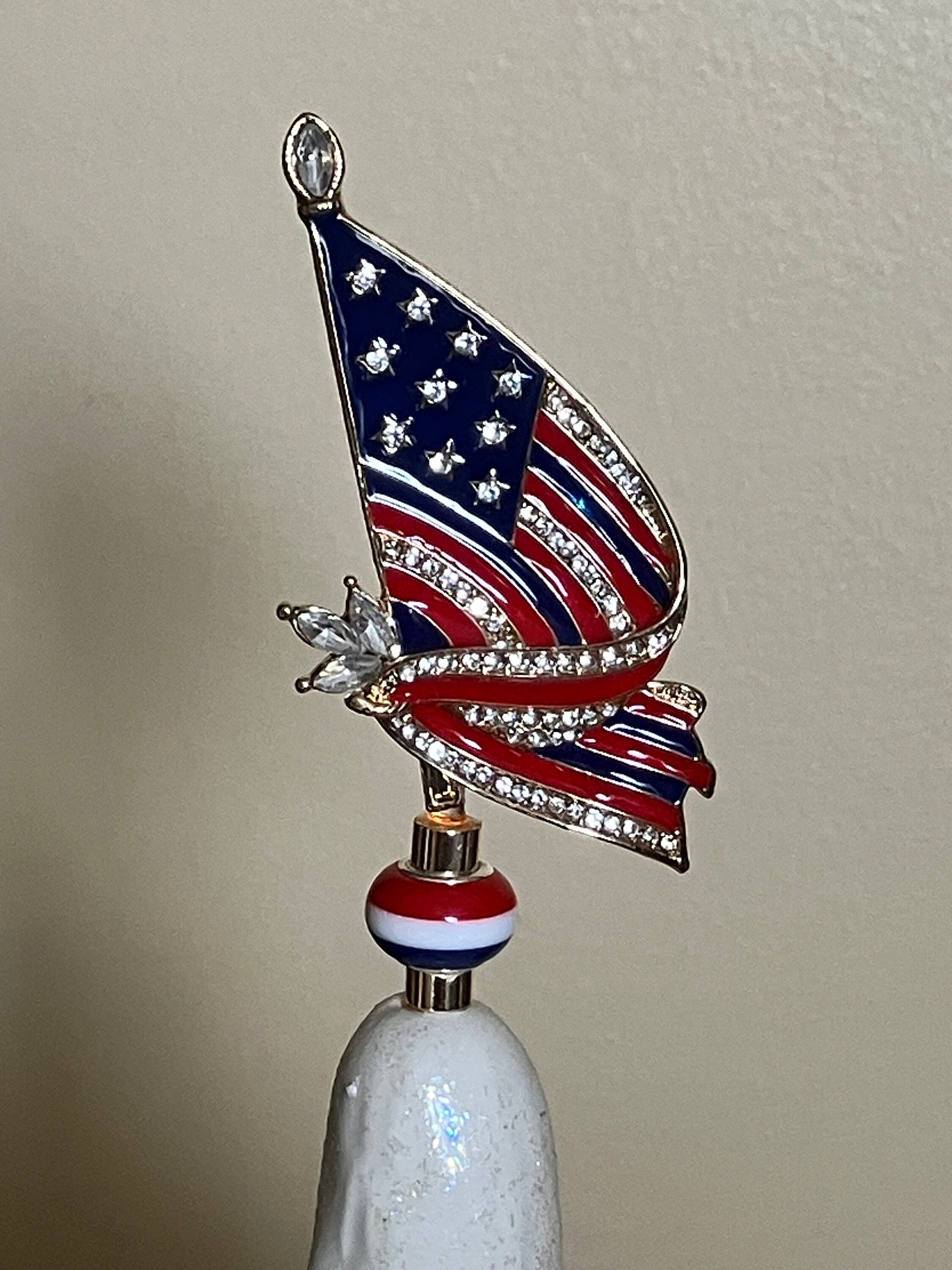 U.S. Flag, Tree Topper for Ceramic Trees (3/16" Stem) - Etsy