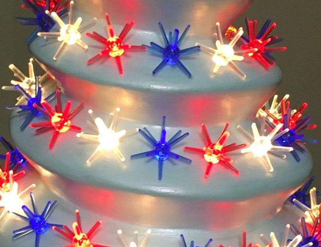 Sputnik Patriotic - Red, White & Blue - 15 Light Bulbs per Pack - Etsy