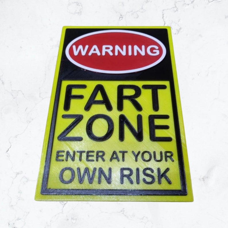 Fart Zone Sign - Funny Bedroom Office Sign - Etsy