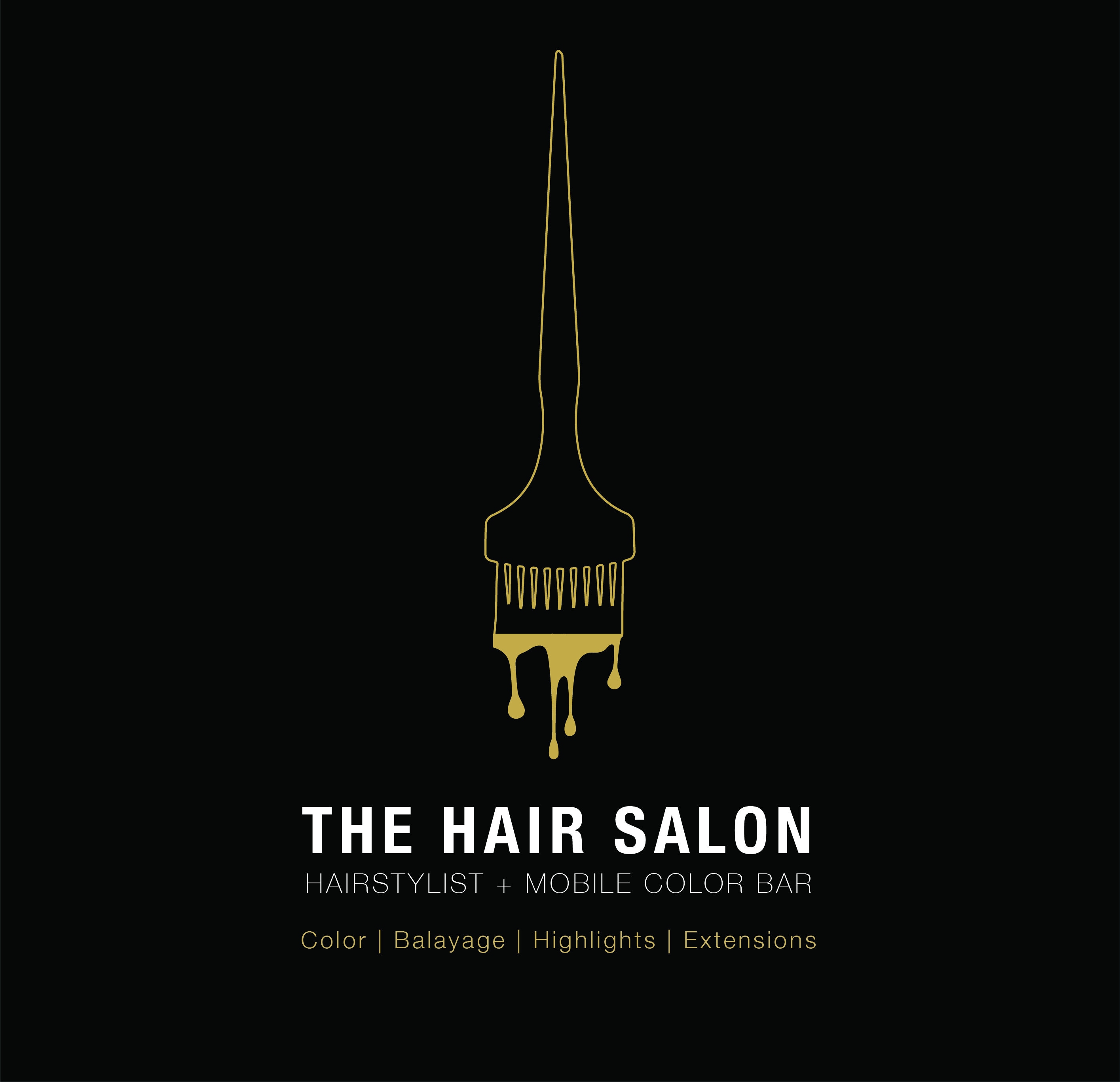 Hair Coloring Icon for a Hair Salon Logo | Hair Studio Logo | Salon ...