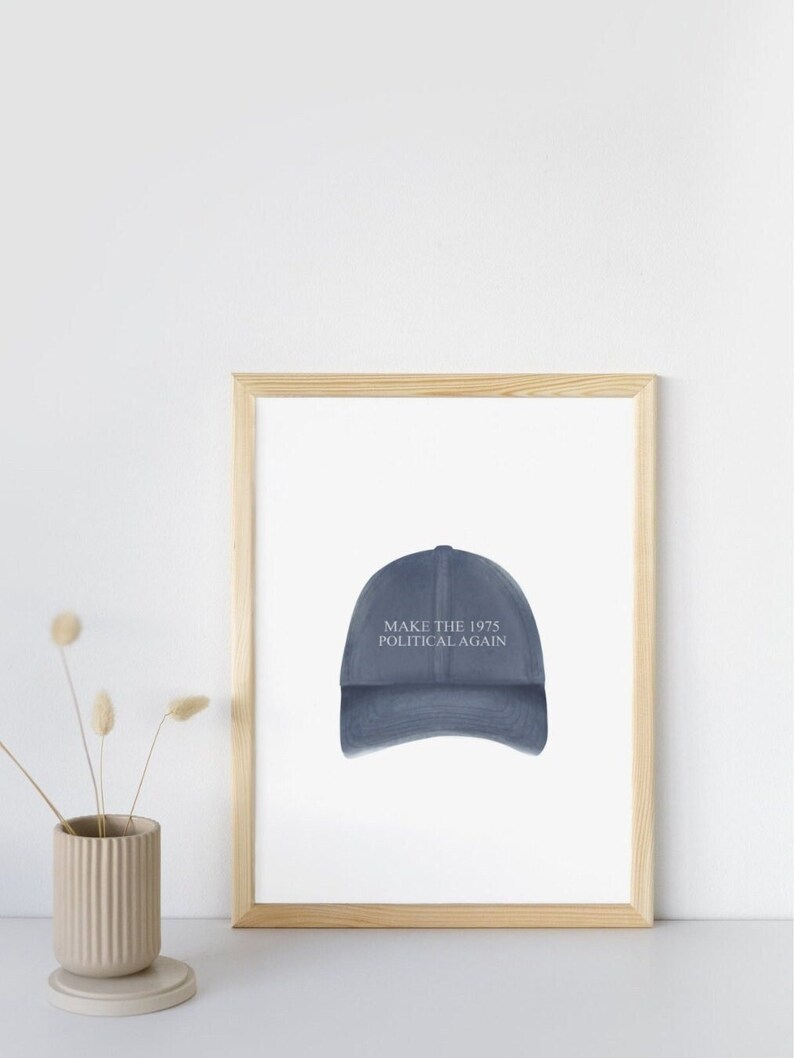 The 1975 make the 1975 Political Again Cap Digital Art Print Instant ...