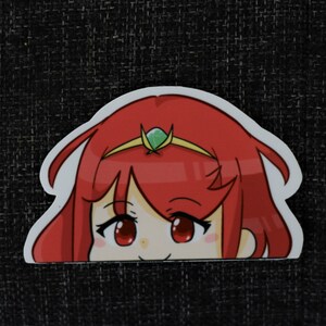 Pyra & Mythra Anime Peeker Stickers - Etsy