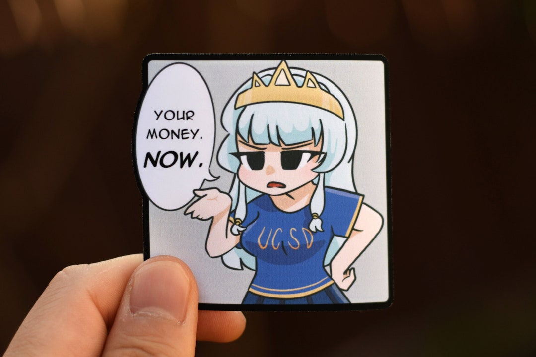 UCSD Triton-chan "tuition" Sticker - Etsy