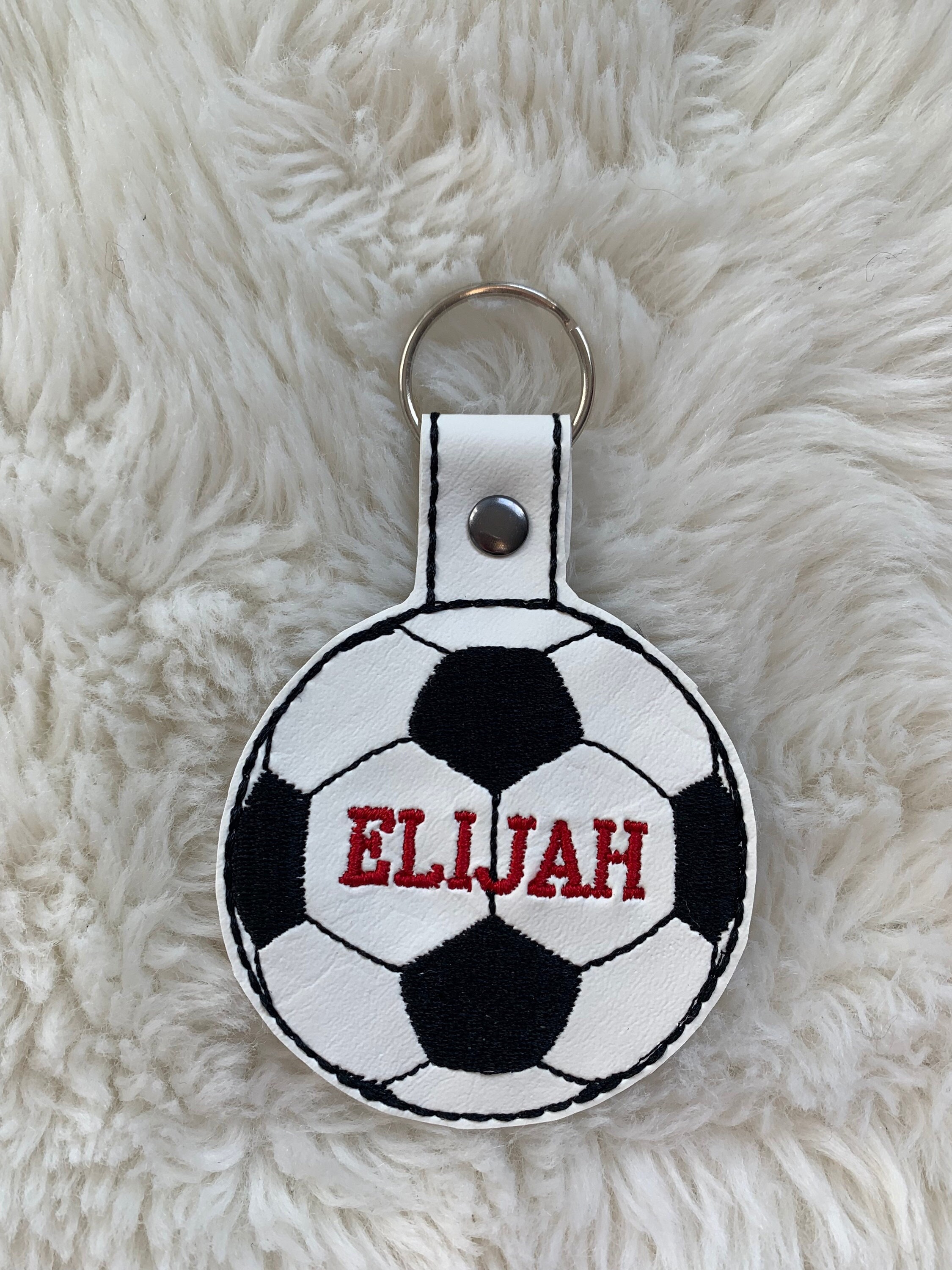 Personalized Soccer Ball Keychain Custom Soccer Key Ring - Etsy