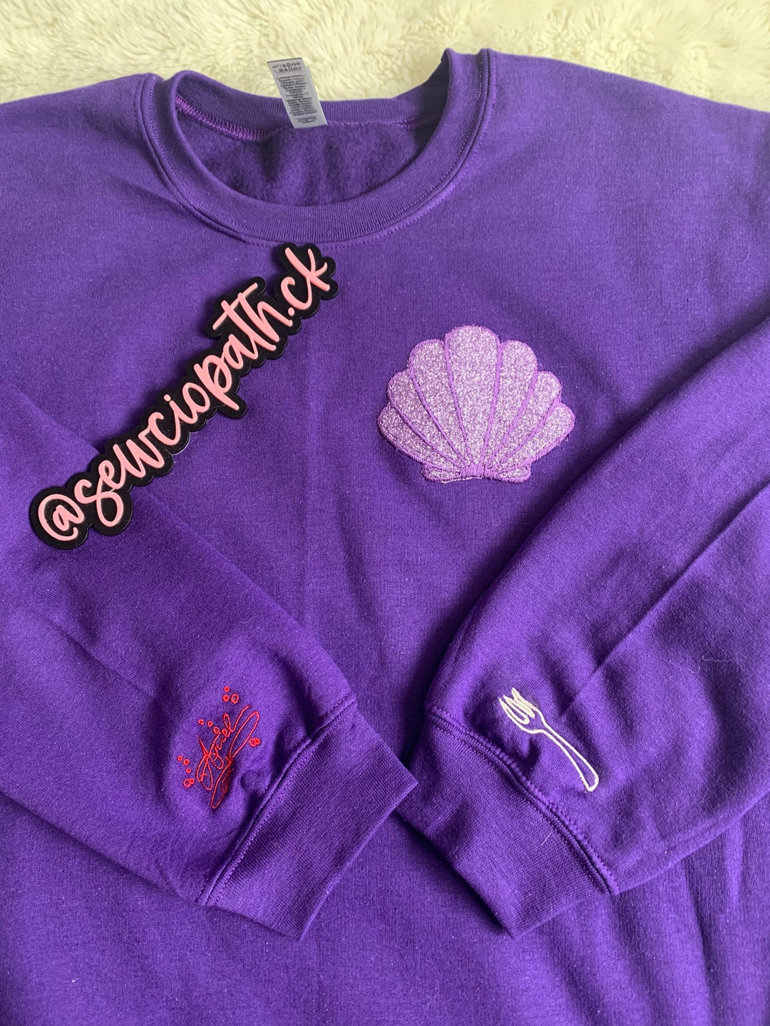 Little Mermaid Inspired Sweatshirt, Ariel Princess Sweater, Princess ...