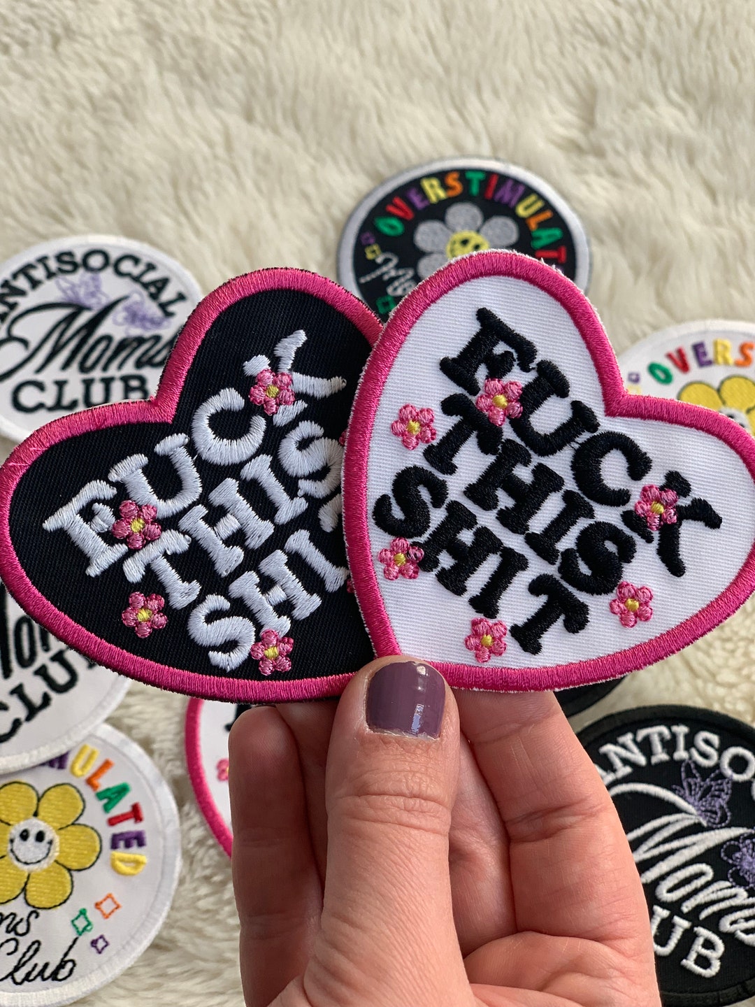 Fuck This Shit Iron on Patch, Iron on Patch Jean Jacket, Embroidered ...