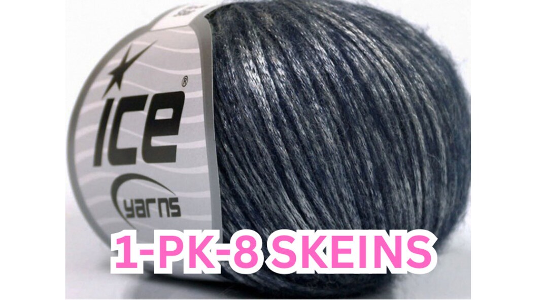 Rock Star Silver Purple Metallic Sheen, Soft Nylon, Merino Wool ...