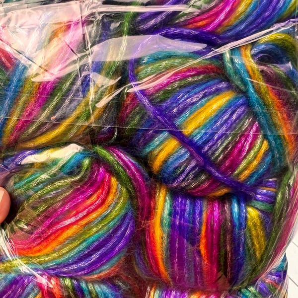 Rainbow Yarn - Etsy