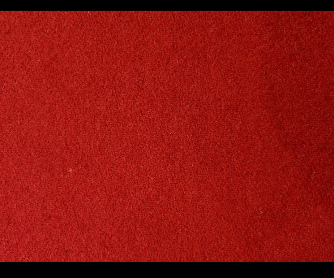 Wool Melton Red - Etsy
