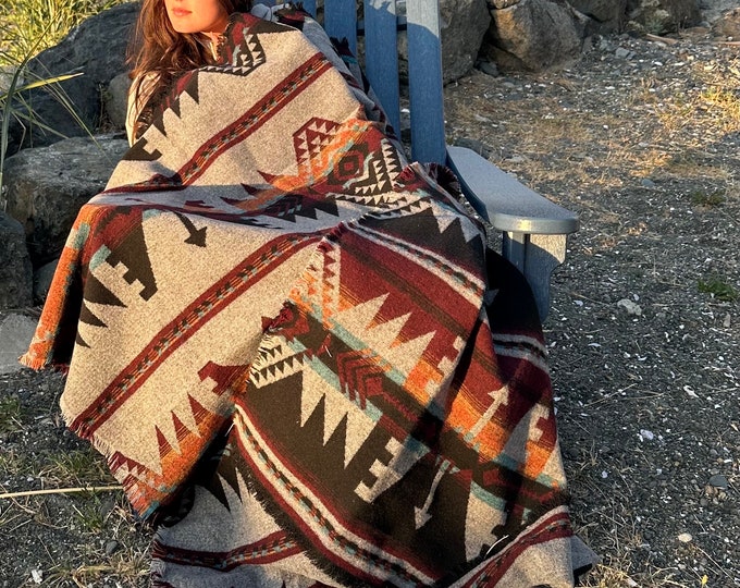 Southwest Blanket 11b Southwestern, Blanket, Throw, Western, Aztec ...
