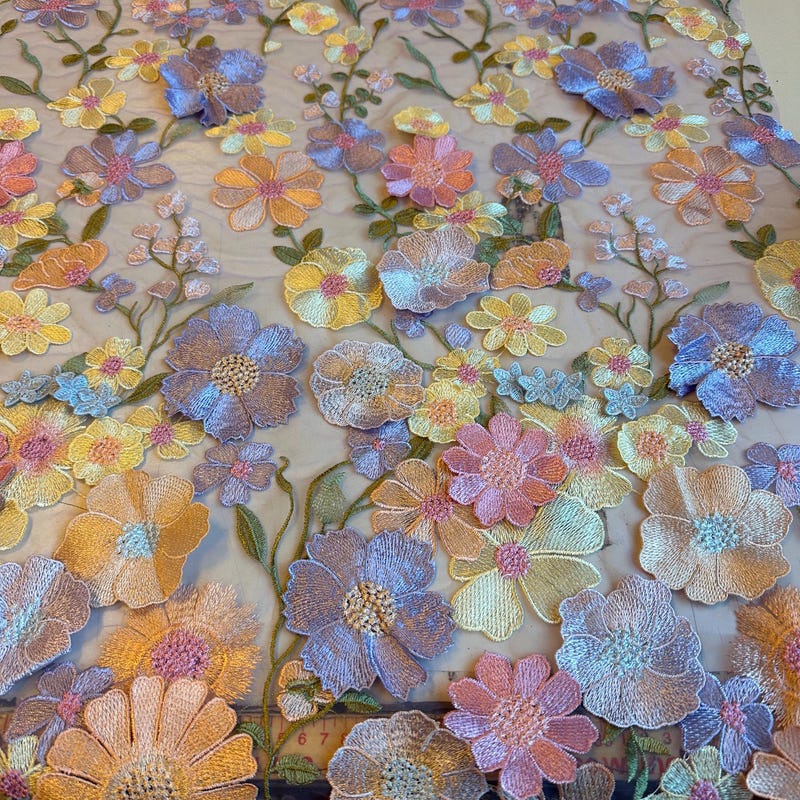 3d Lace Fabric - Etsy