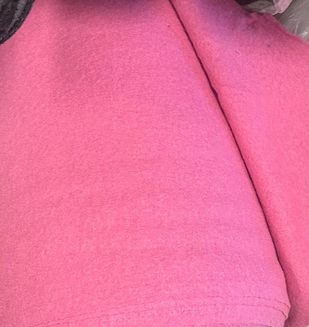 Boiled Wool Bubble Gum Pink - Etsy