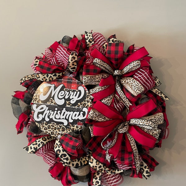 Leopard Print Wreath - Etsy