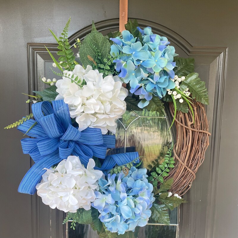 Hydrangea Wreaths - Etsy