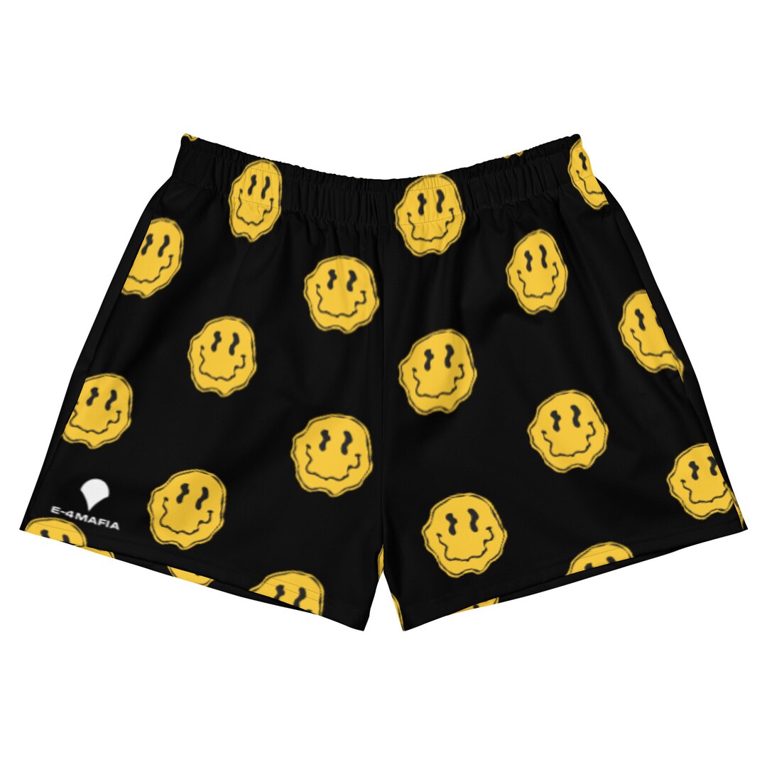 Womens Melting Smiley Face Shorts - Etsy