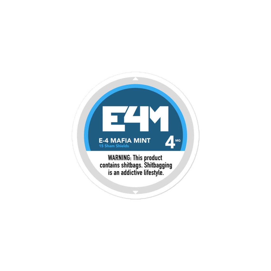 E-4 Mafia Zyn-like Sticker Bold Military Humor Decal, Tactical Gear Art ...