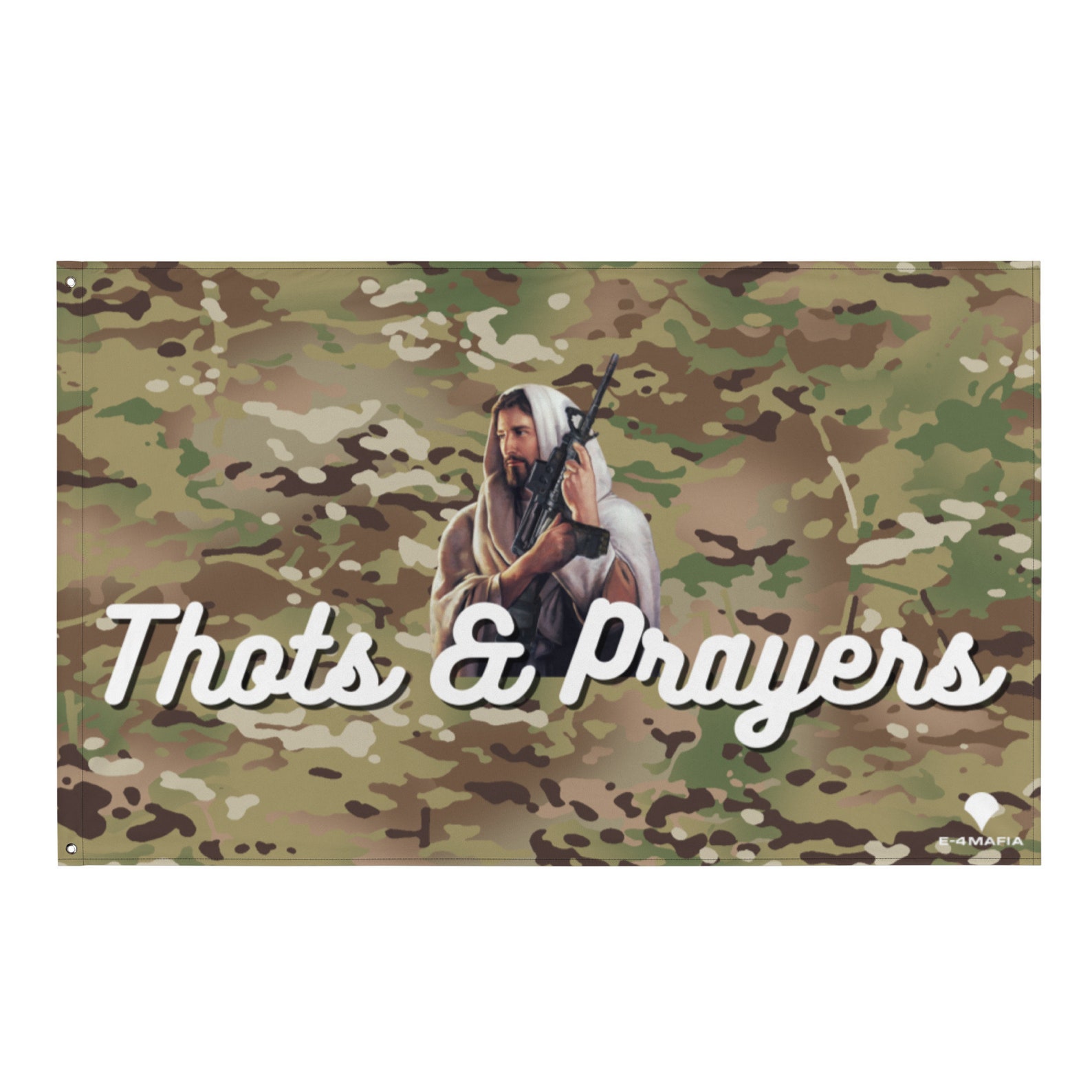 Camo Thots & Prayers Flag - Etsy
