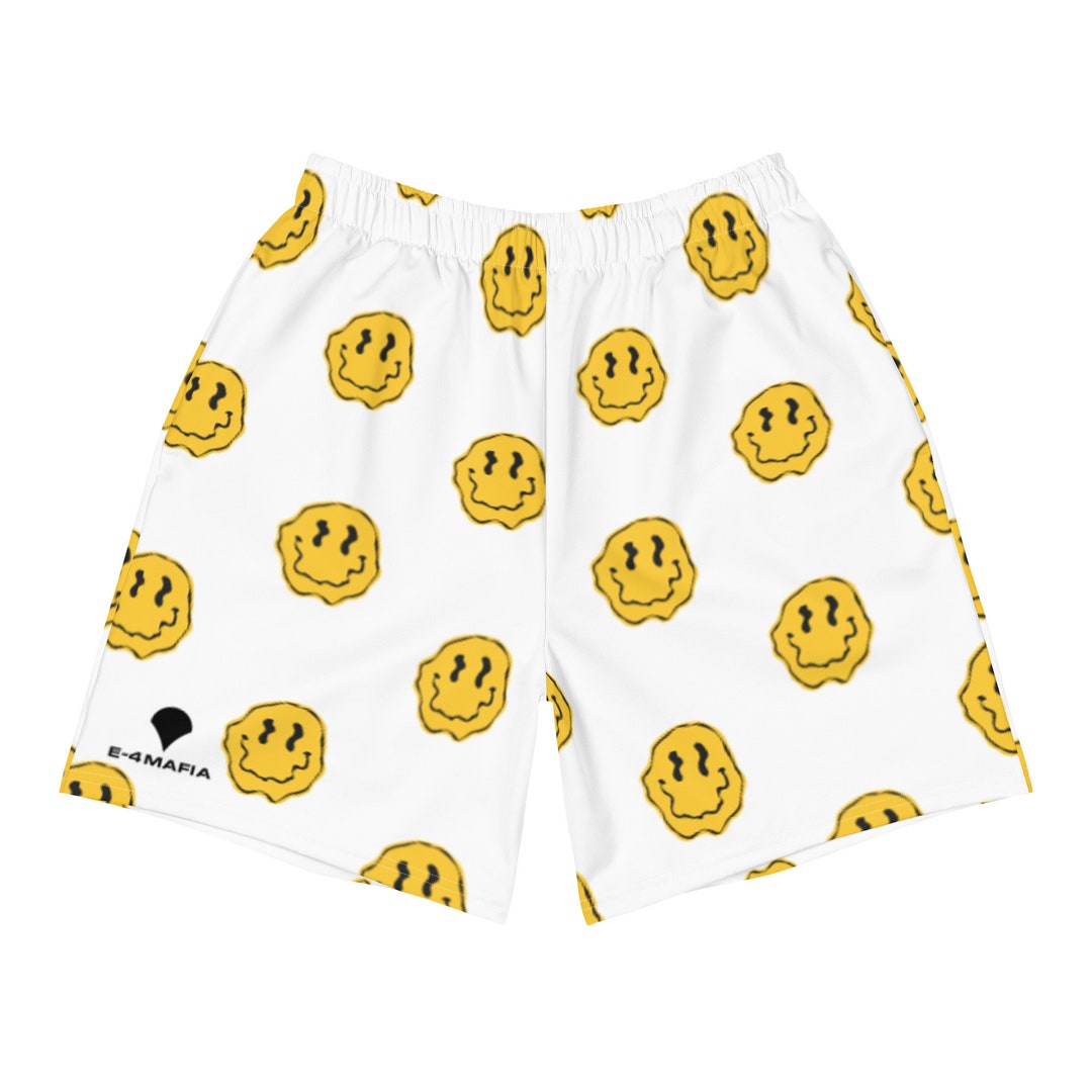 Mens Melting Smiley Face Shorts - Etsy