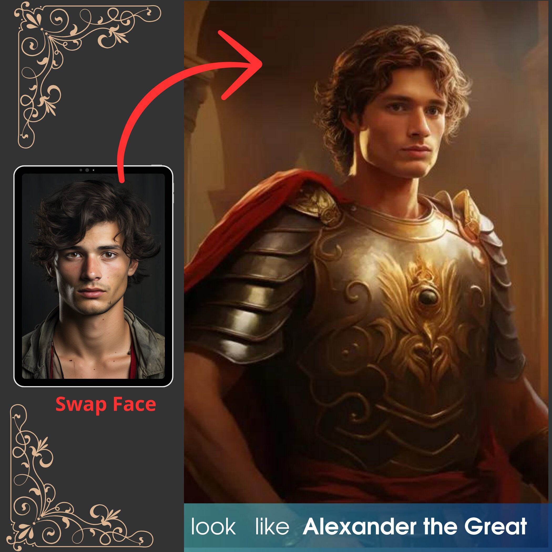 Swap Face Look Like Alexander the Great - Etsy