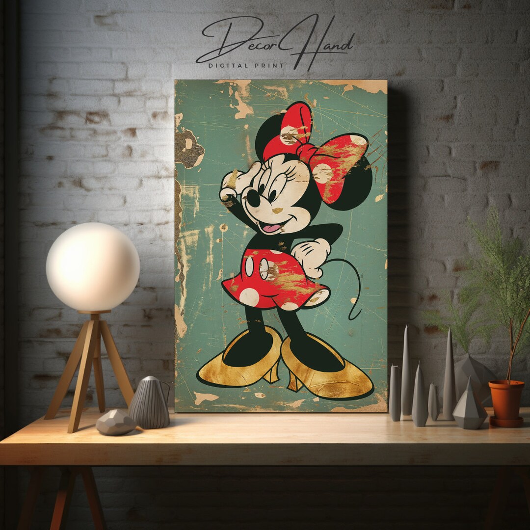Minnie Mouse, Digital File, Wall Art - Etsy