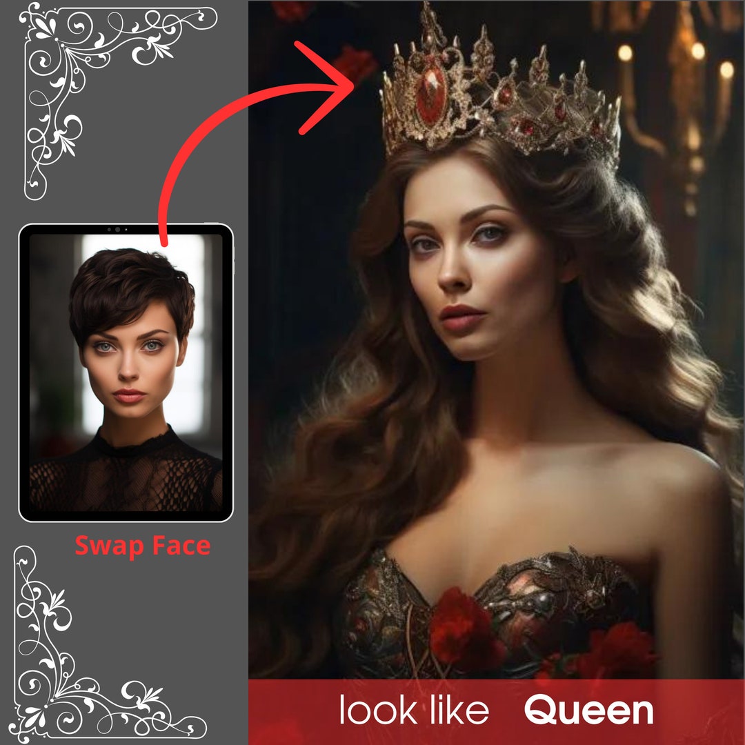 Swap Face Look Like Queen - Etsy