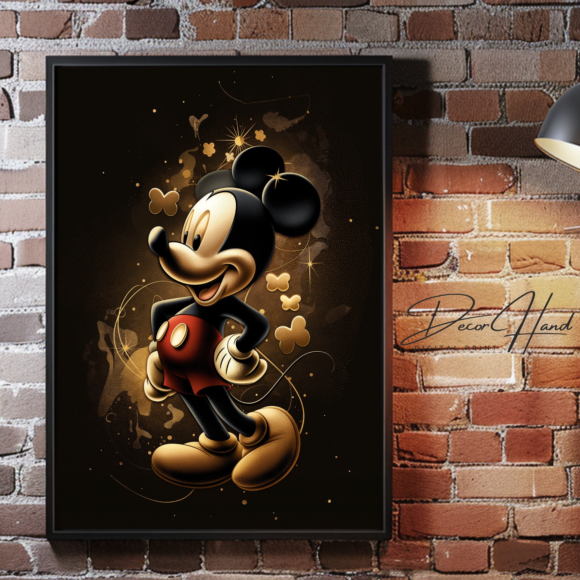 Mickey Mouse, Digital File, Wall Art - Etsy