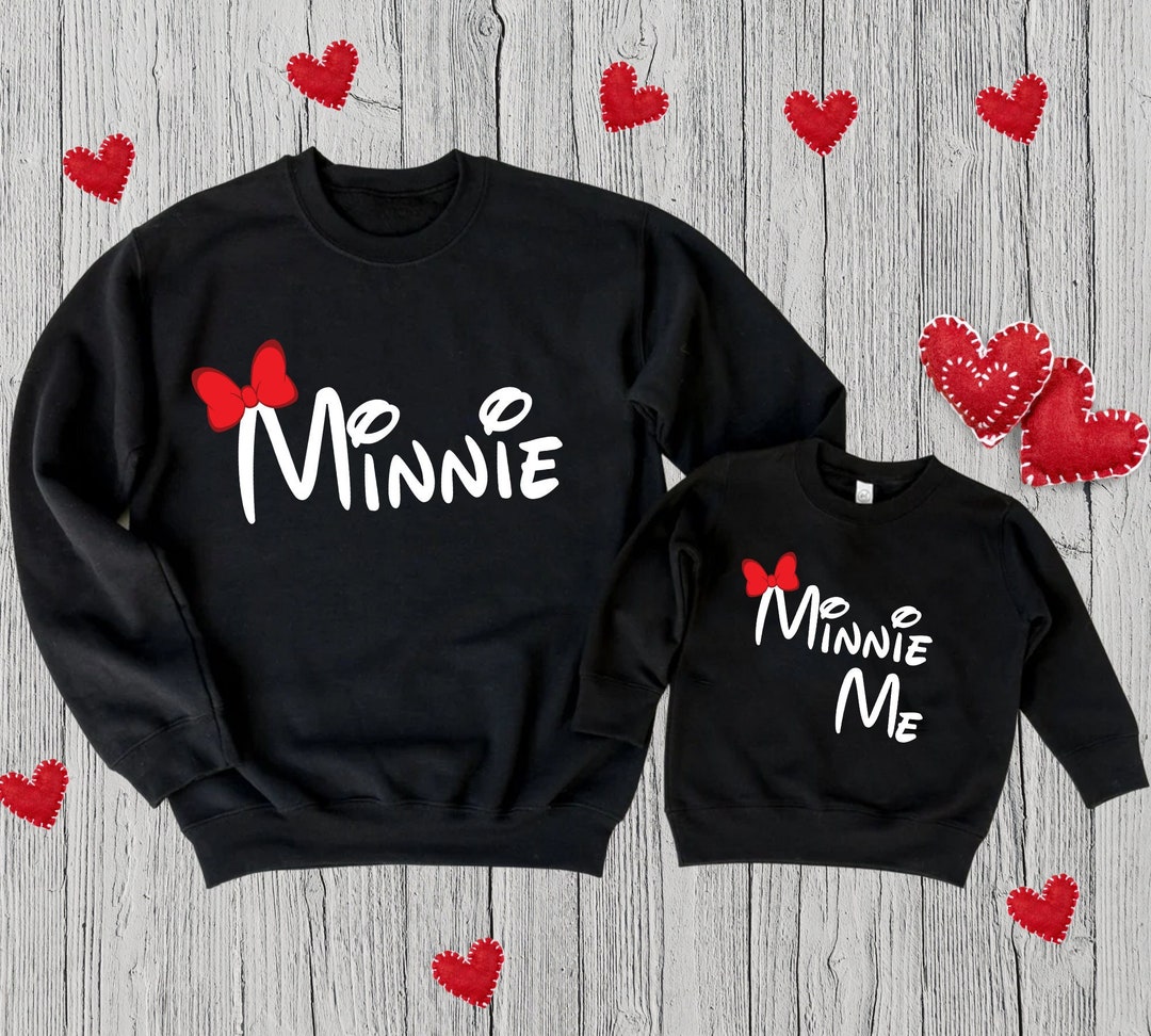 Minnie and Minnie Me Sweatshirt, Mommy and Me Matching Sweater, Best ...