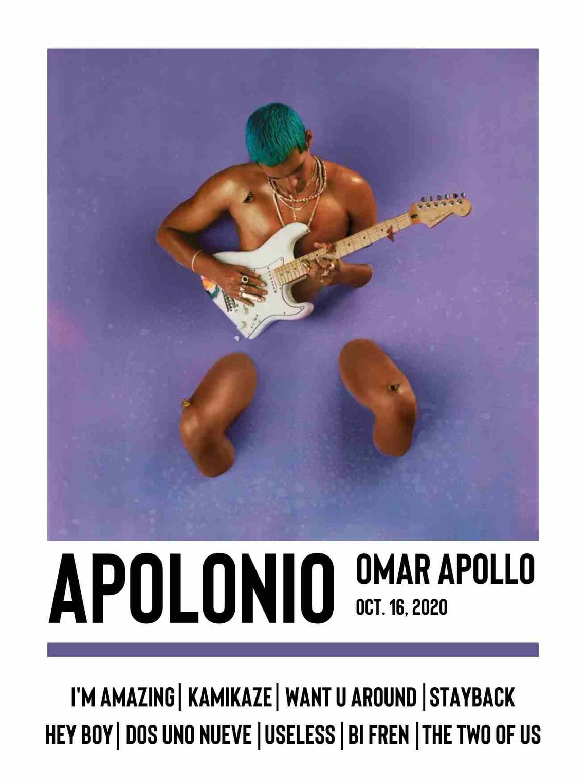 Omar Apollo Apolonio- Album Print- Digital Download - Etsy