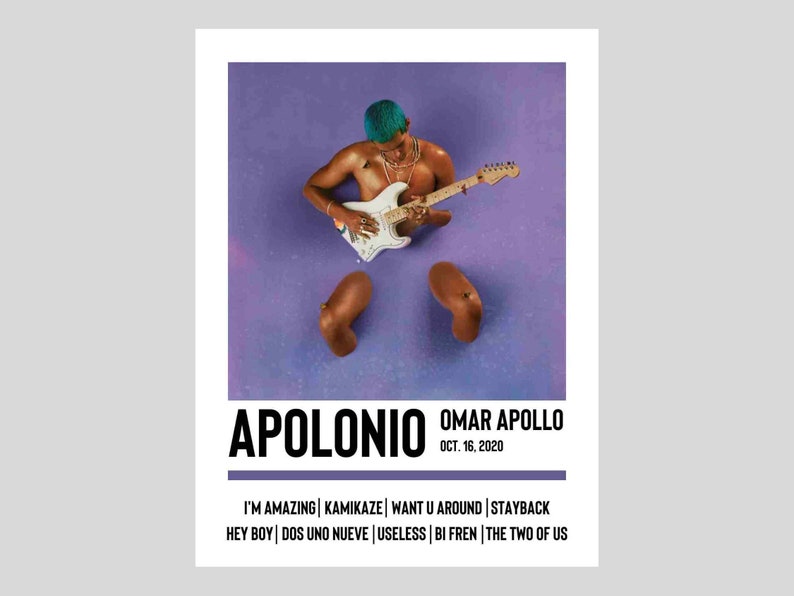 Omar Apollo Apolonio- Album Print- Digital Download - Etsy