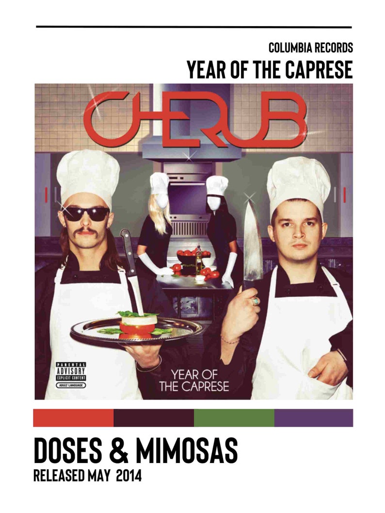 Cherub Year of the Caprese- Doses and Mimosas- Album Cover Poster ...