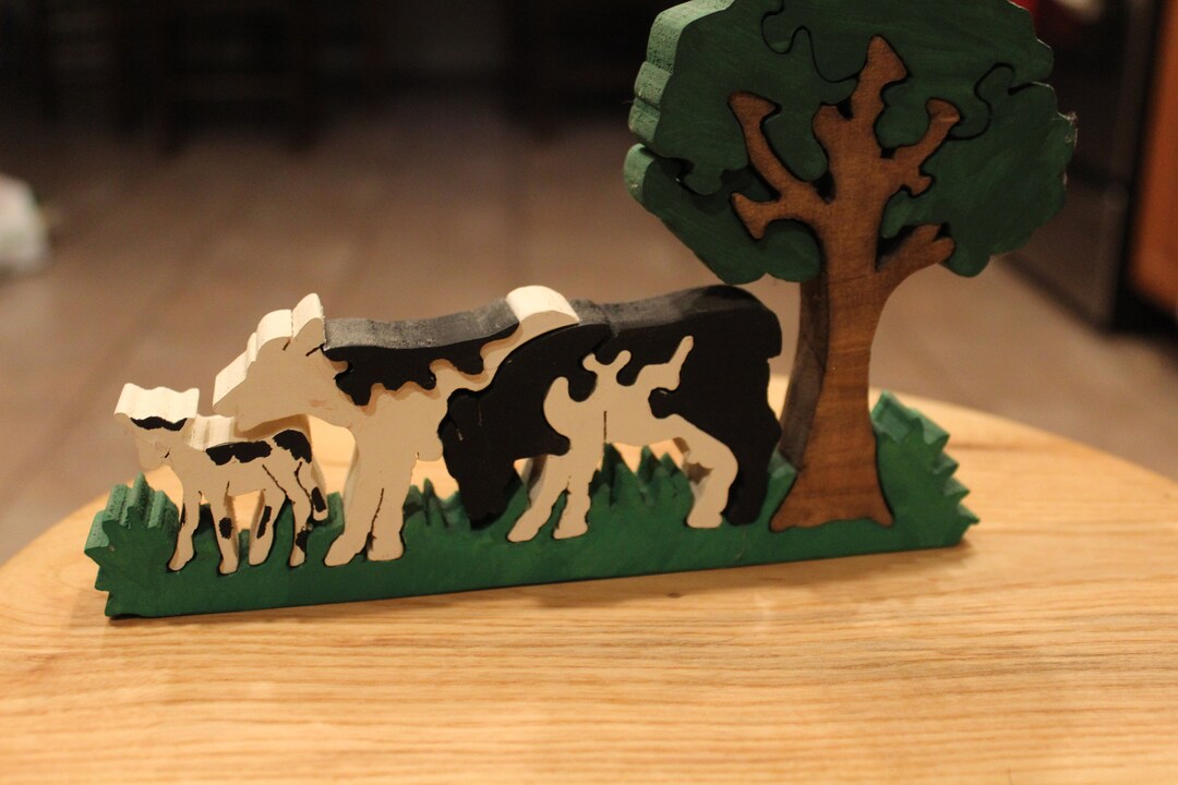 Cow Family Puzzle - Etsy