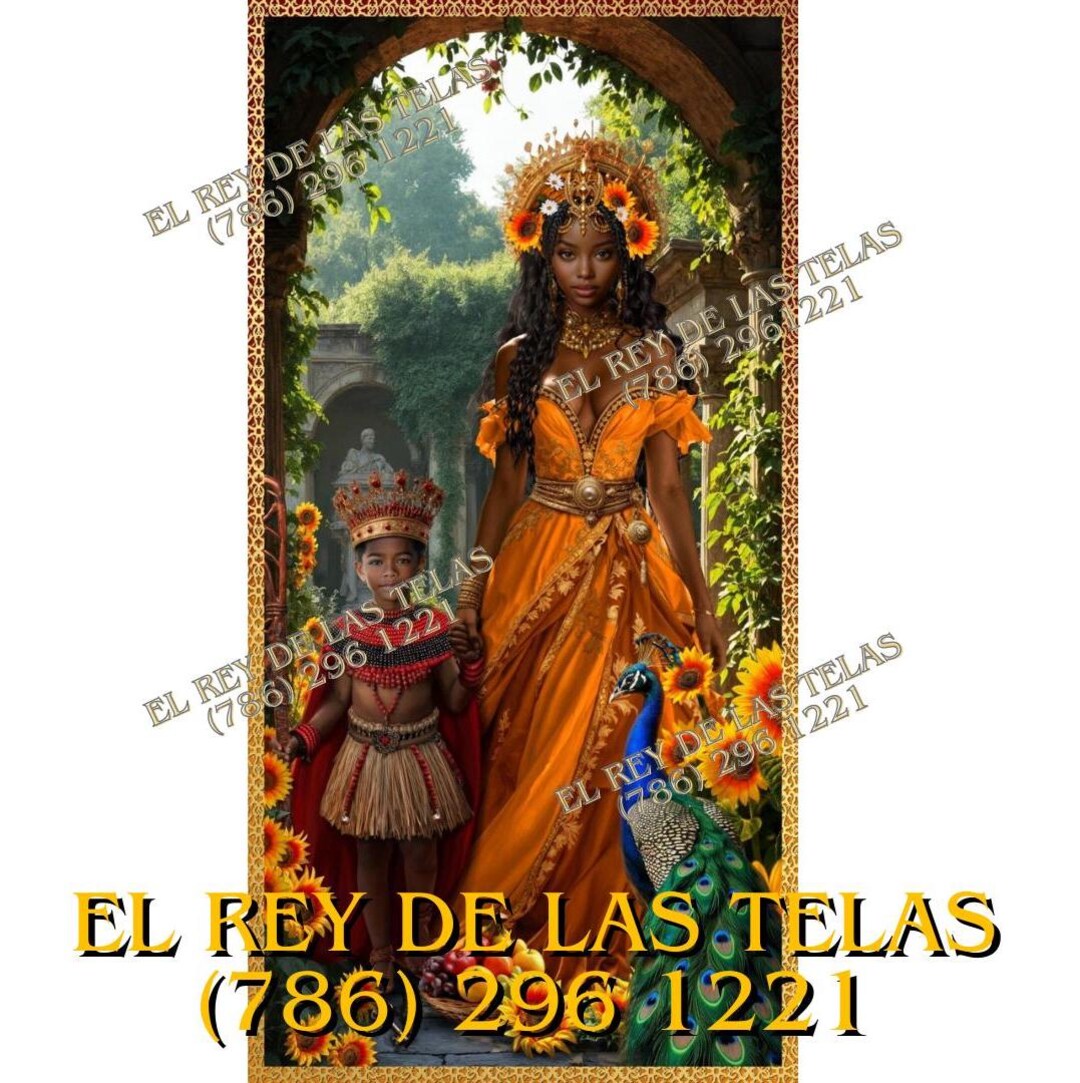 Throne Panels for Oshun and Elegua / Decorative Tapestry / Orishas ...