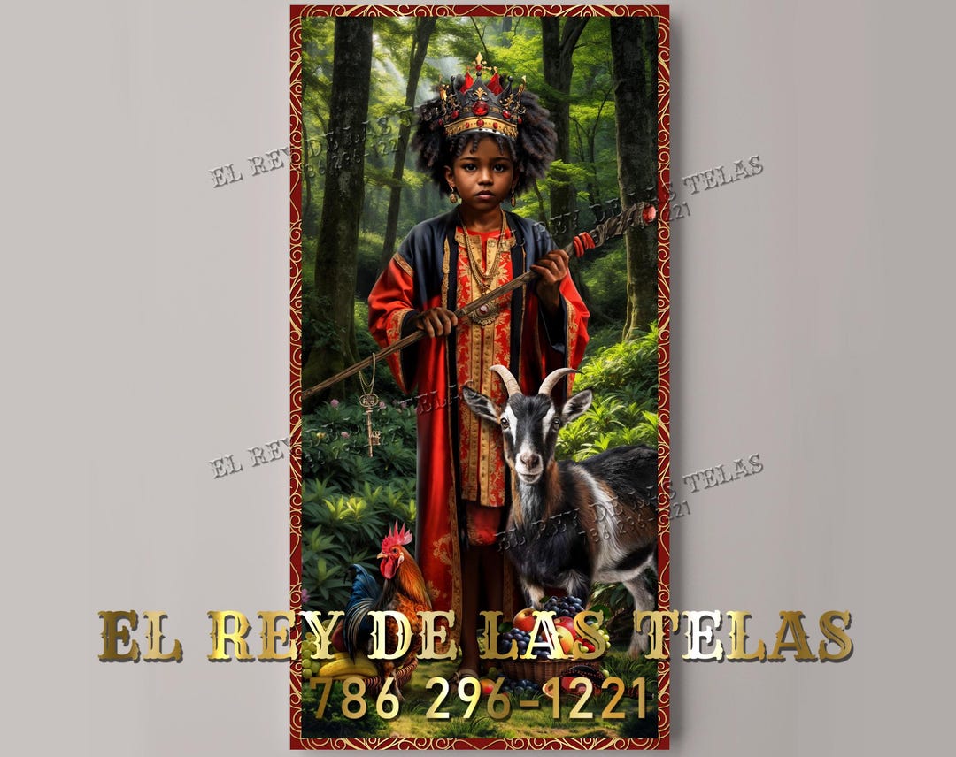 Elegua Throne Panels / Decorative Tapestry / Orishas / Yoruba Religion ...