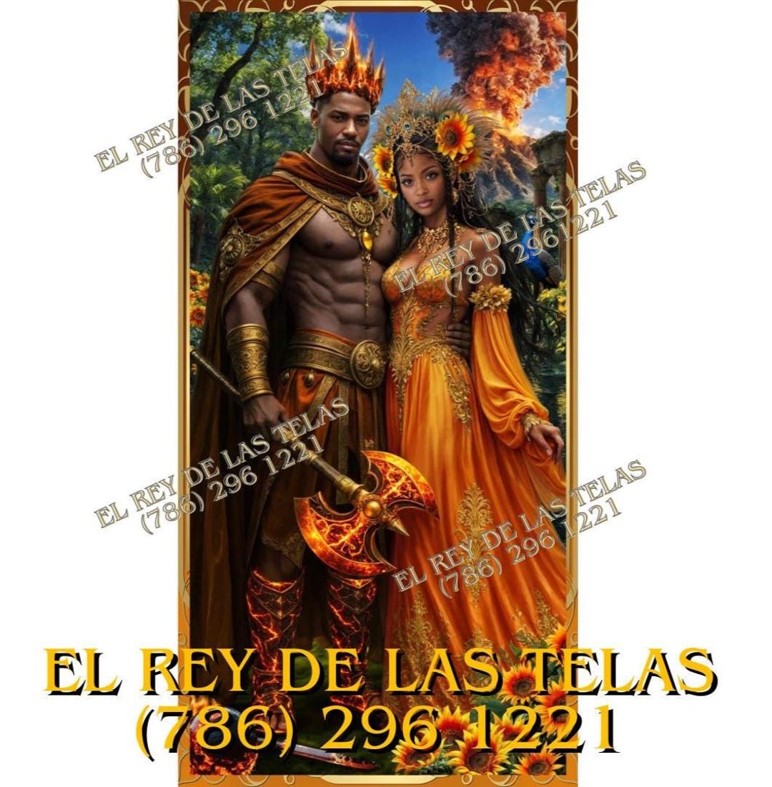 Throne Panels for Aggayu and Oshun / Decorative Tapestry / Orishas ...