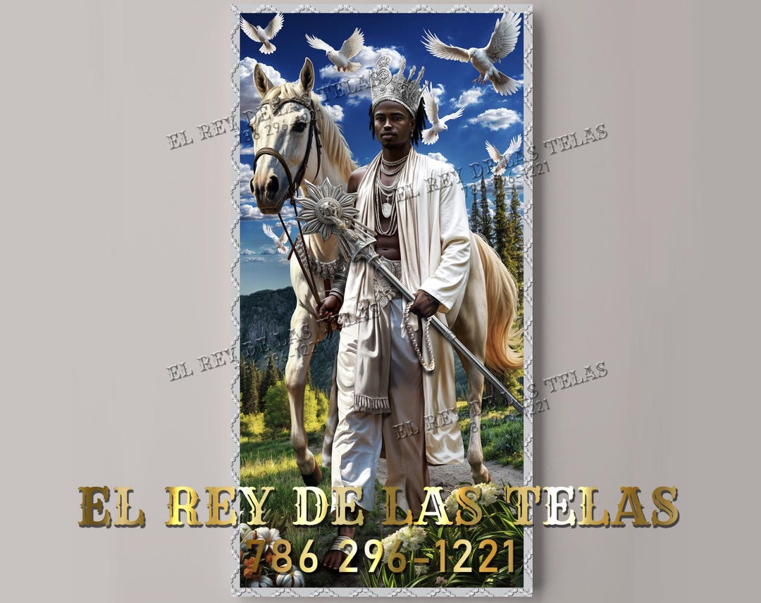Obatala Horse Throne Panels/ Decorative Tapestry/ Orishas/ Yoruba ...