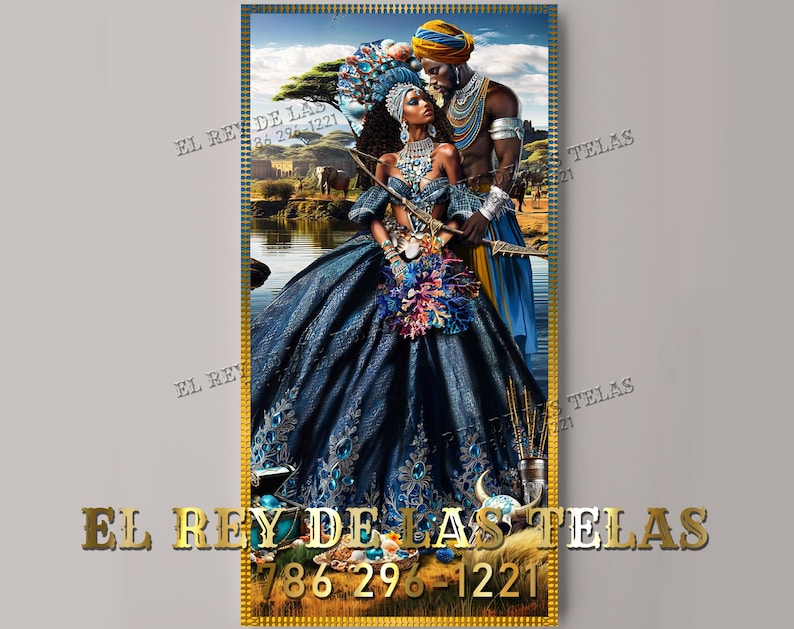 Ochosi and Yemaya Throne Panels / Decorative Tapestry / Orishas ...