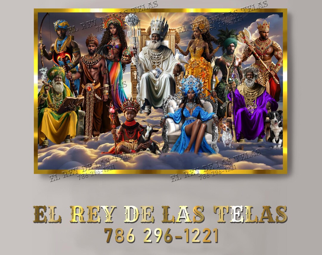 Panels for Throne 10 Powers / Decorative Panels / Orisha Panels for ...