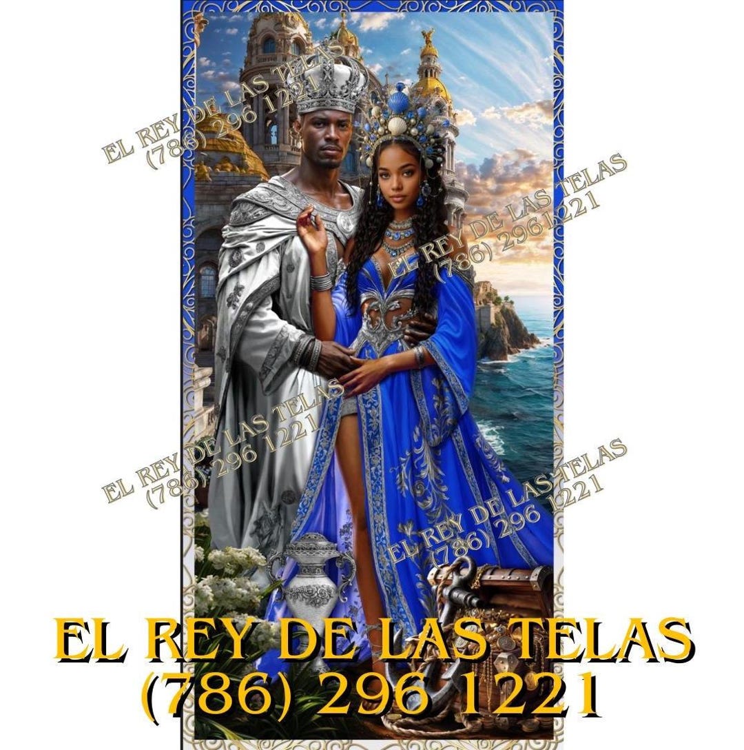 Yemaya and Obatala Throne Panels / Decorative Tapestry / Orishas ...